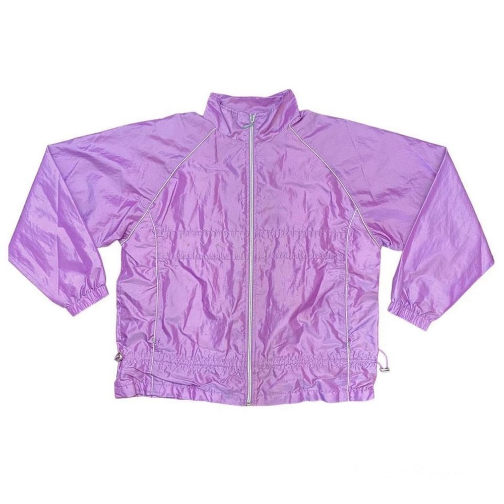 Vintage Y2k 80s/90s East West Purple Lilac Zip Up Lin… - Gem